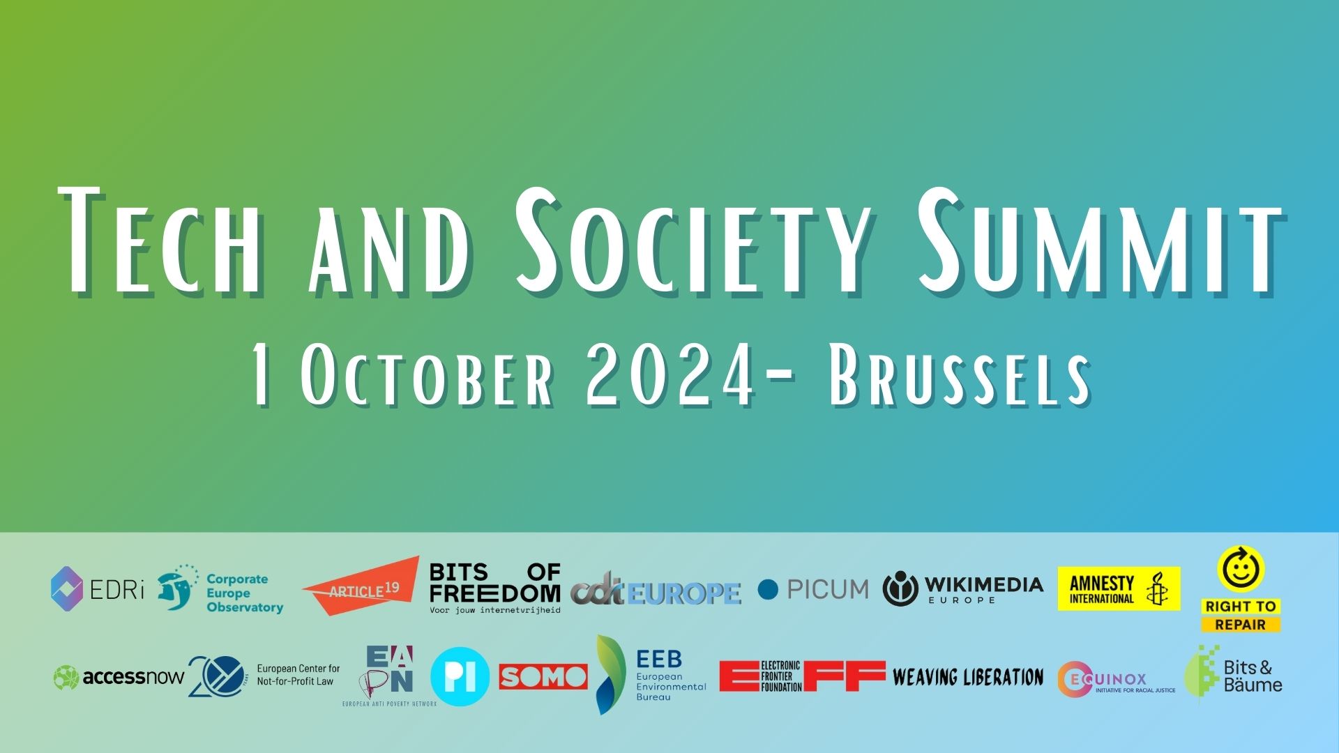 Coming soon: A civil society summit on tech, society, and the environment – Bits of Freedom